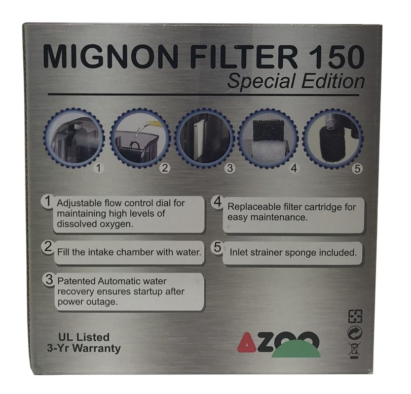 Mignon Filter 150 Special Edition - 32 GPH Azoo13.24 - Sevenports Nano ...
